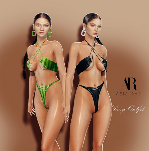 Second Life Marketplace {asia Rae} Dory Outfit {demo}
